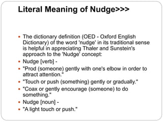 Nudge theory | PPTX