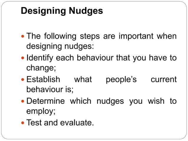 Nudge theory | PPTX