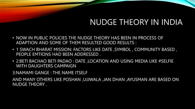 Nudge theory.pptx | Personal Finance