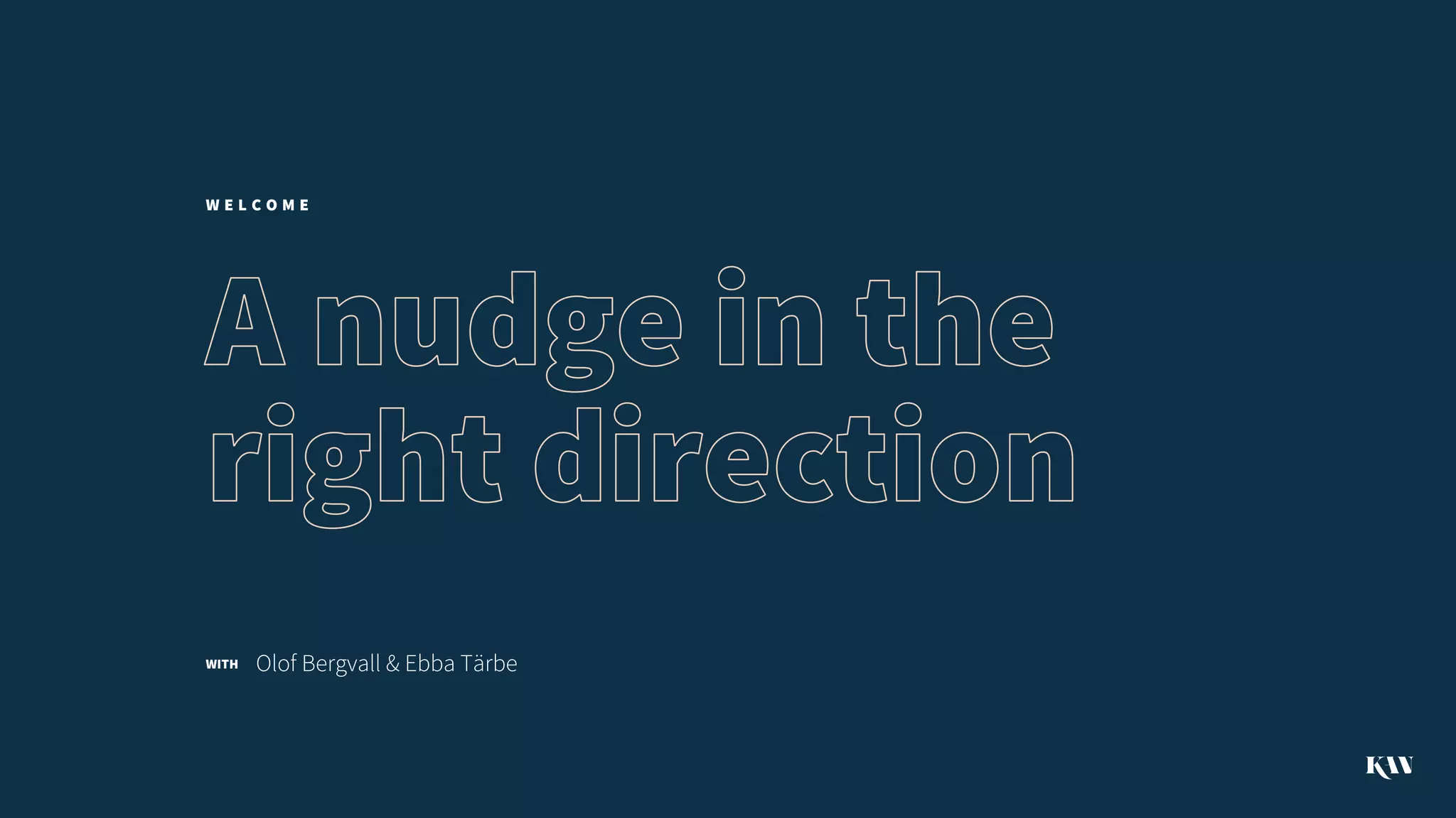 A nudge in the right direction | PPT
