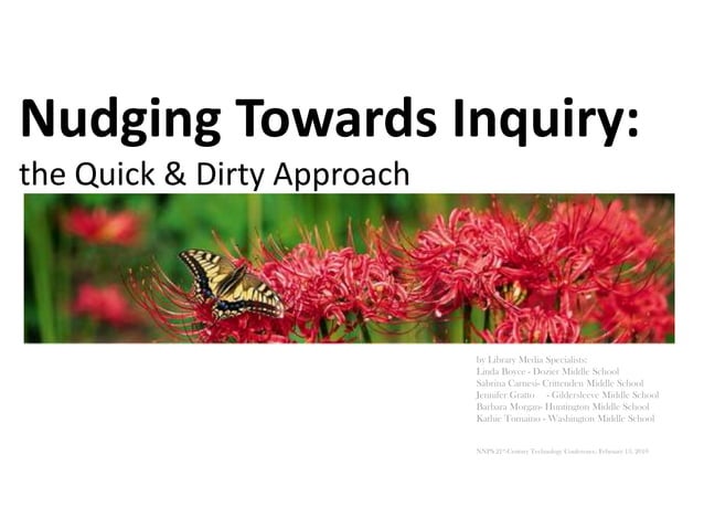 Nudging towards Inquiry: NNPS Inquiry Process | PPTX