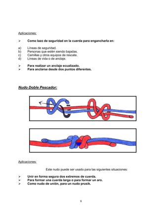 Nudos+básicos+de+rescate+y+descensos | PDF