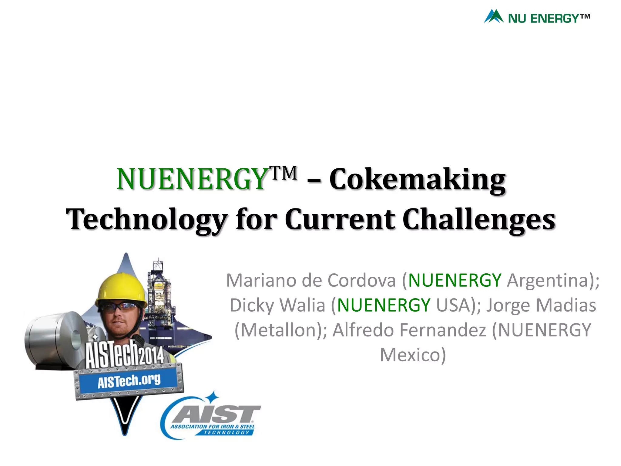 Nu energy - cokemaking technology for current challenges | PDF