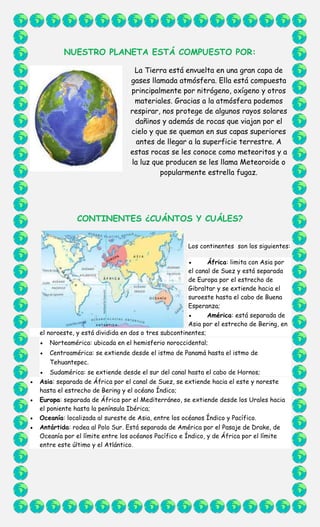 Nuestro planeta la tierra | DOCX