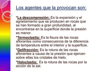 METEORIZACIÓN, EROSIÓN Y DENUNDACIÓN | PPTX