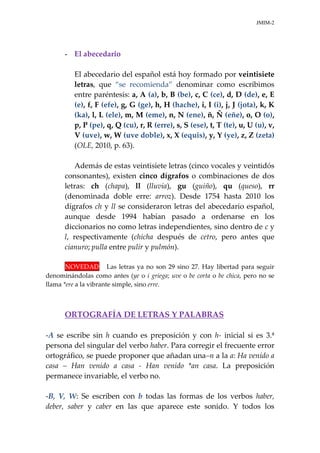 Nueva ortografía de la lengua española | PDF