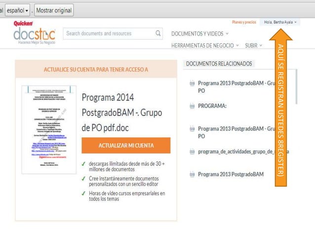 Nueva version docstoc | PPTX