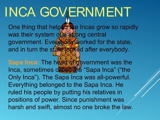 Incas (English) | PPT | South America Travel | Travel Locations