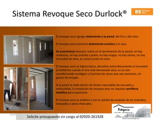 Nuevo sistema revoque seco durlock® | PPTX