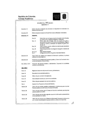 Nuevo calendario académico UIS | PDF