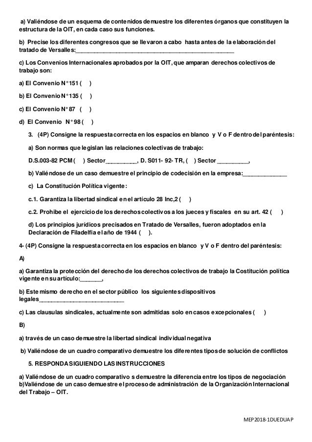 Nuevo formato de modelo de examen parcial