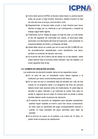 Nueva Guia del Alumno Adultos - ICPNA RC | DOCX