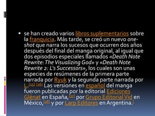 DEATH NOTE INFORMACION | PPTX