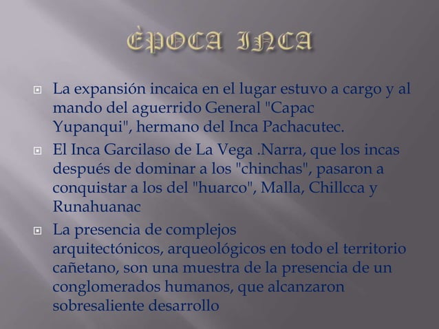 epoca pre inca e inca | PPTX