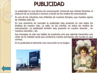 Presentación de microsoft power point La publicidad | PPT