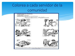 Mi Comunidad Para Colorear