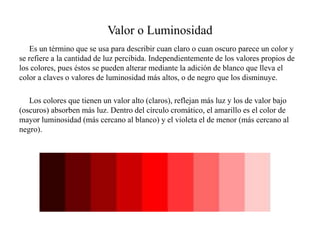 propiedades y tipologia del color | PPTX