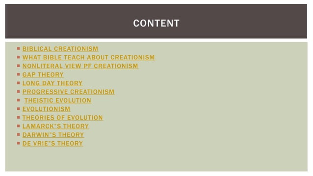 Evolutionism vs Creationism | PPTX