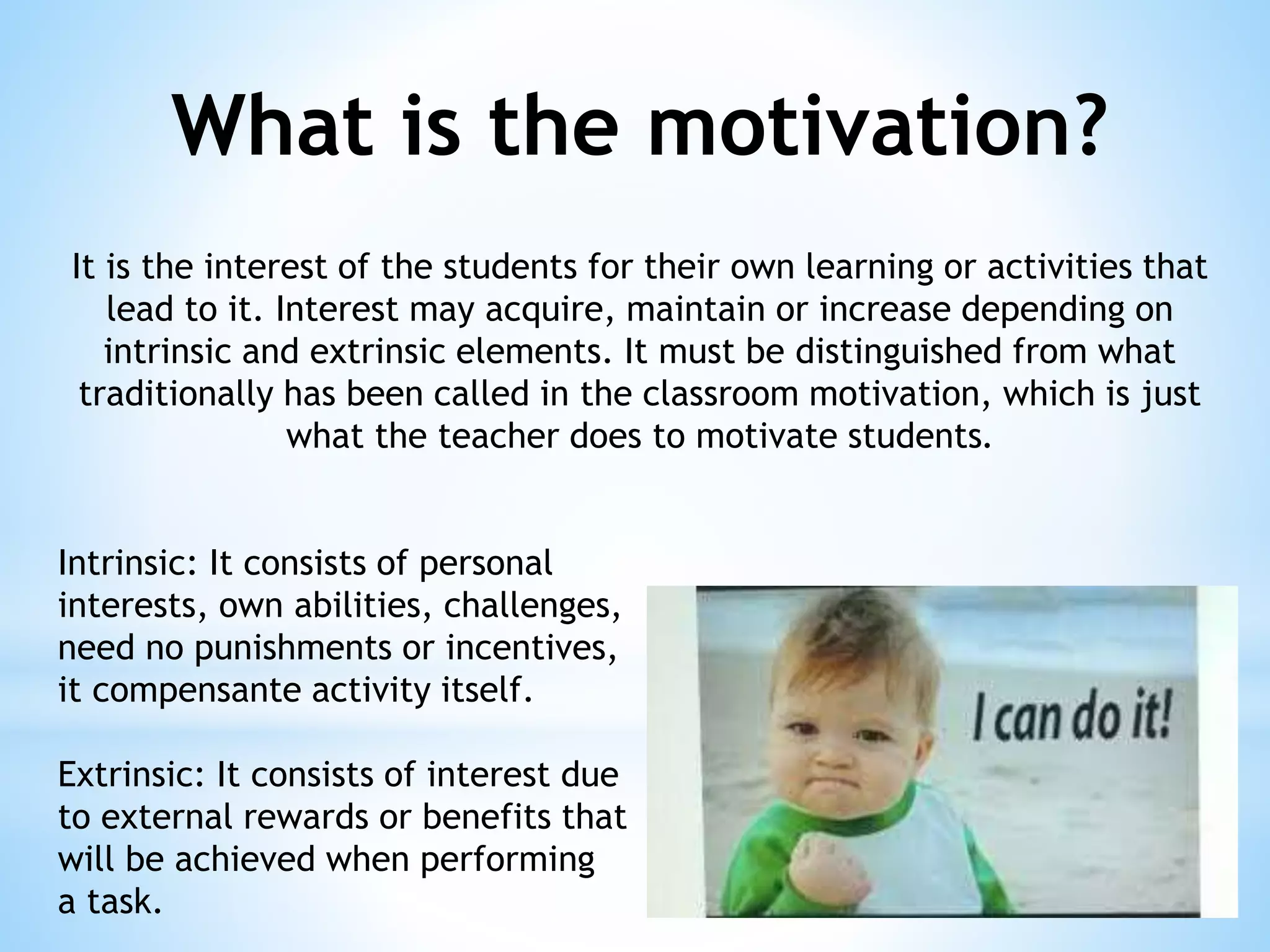 Motivation in Learning | PPTX