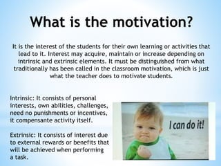 Motivation in Learning | PPTX
