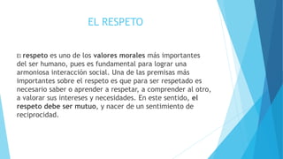 los valores | PPTX