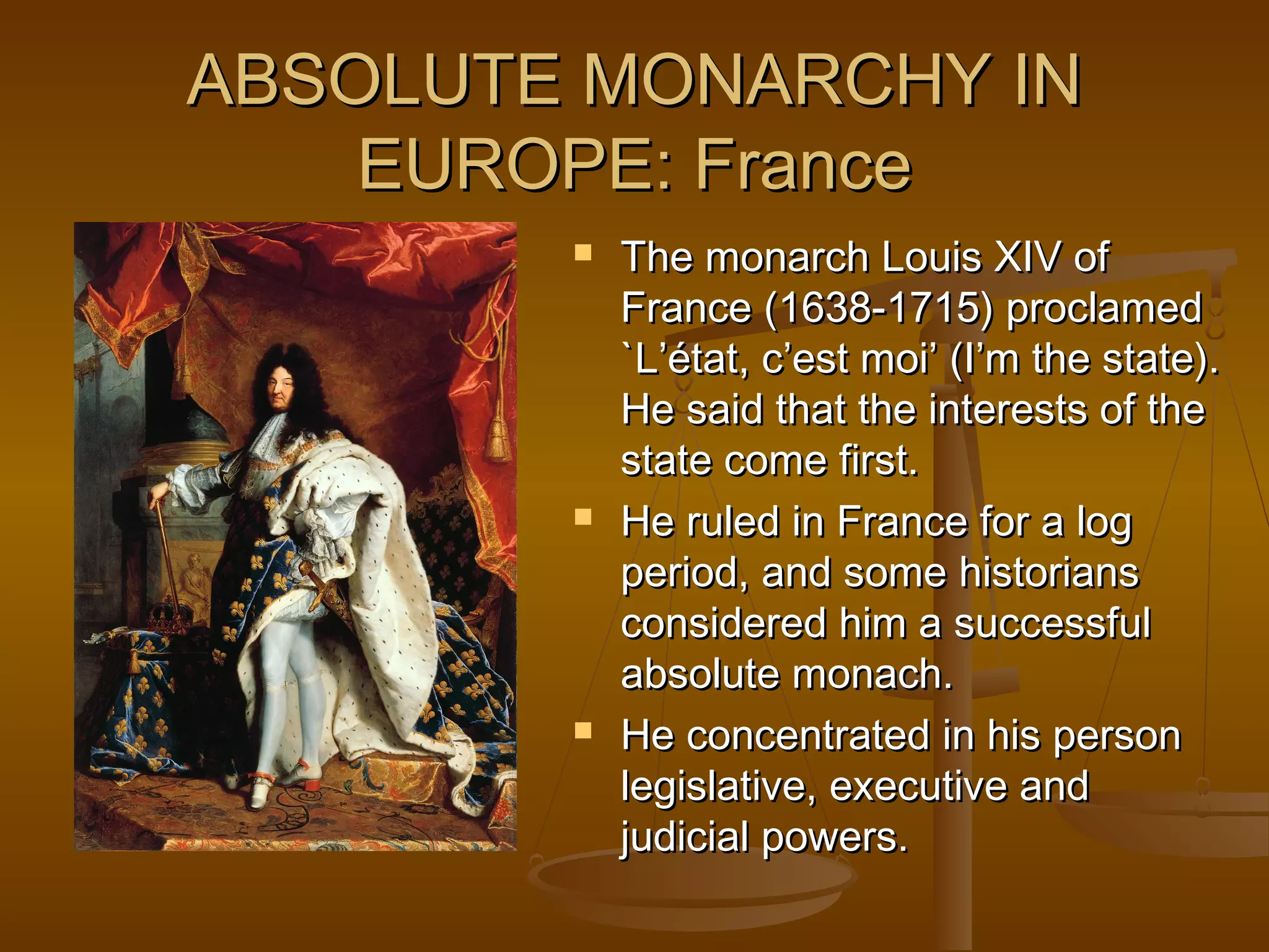 Absolute monarchy in Europe | PPT