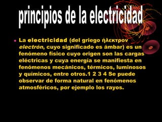 la electricidad :) | PPT