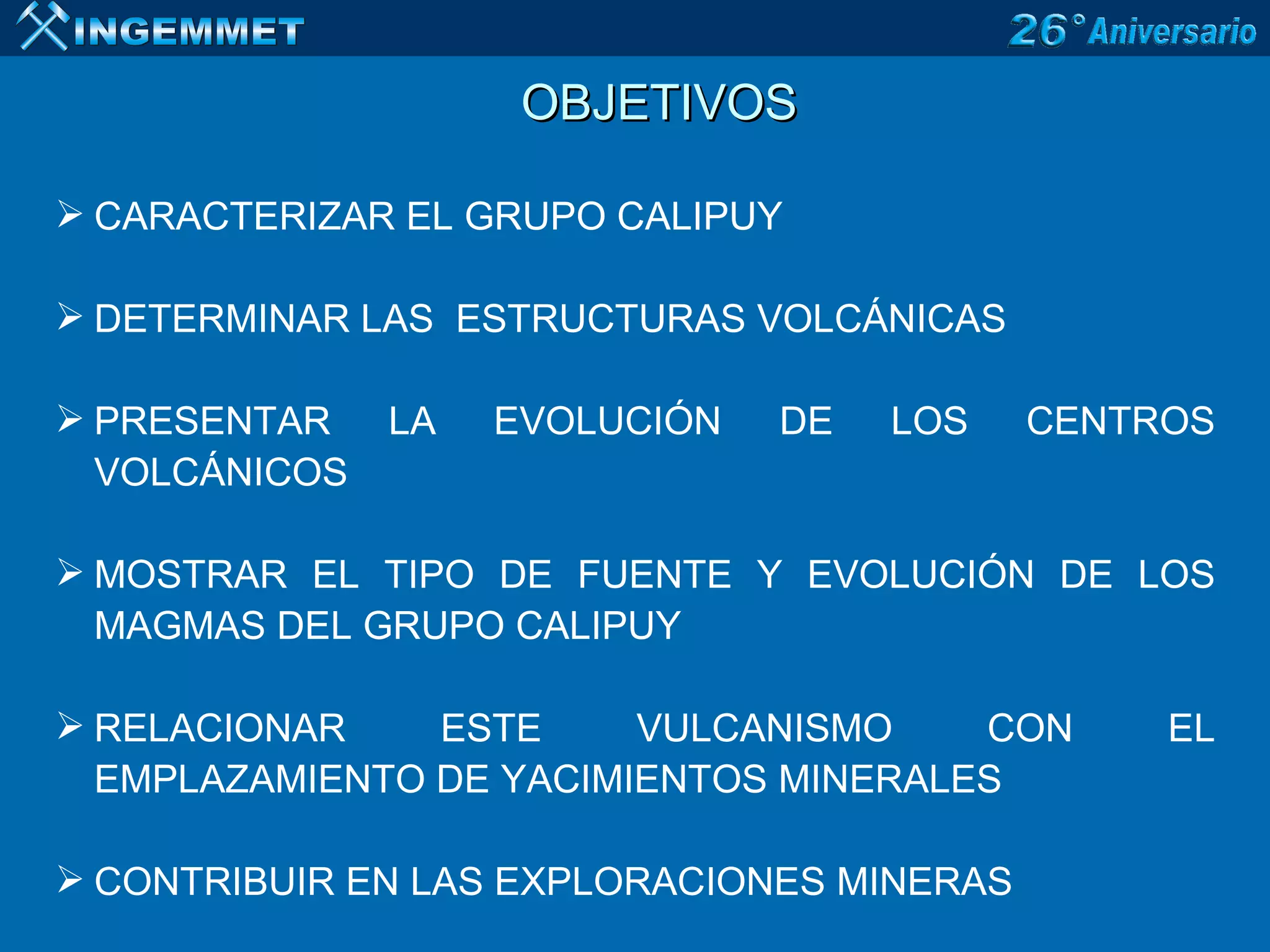 NUEVOS DATOS SOBRE EL VOLCANISMO CENOZOICO EN EL NORTE DEL PERÚ, GRUPO ...