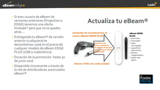 Nuevo sistema ebeam edge plus La pizarra digital | PDF