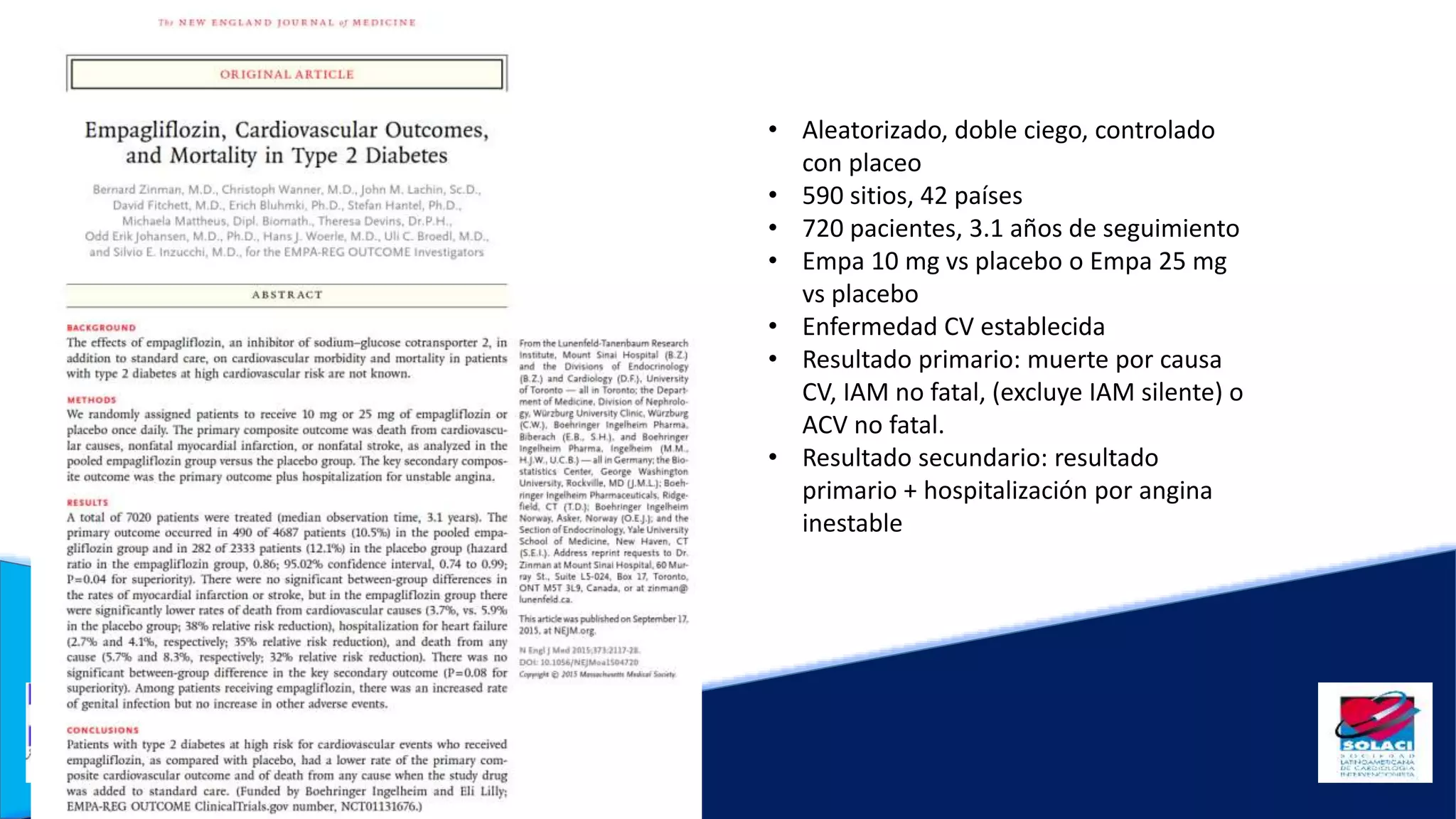 Nuevos tratamientos para dmt2 y enfermedad Cardiovascular | PPT