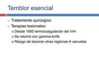 Temblor Tratamiento avance | PPTX
