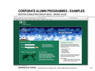 What universities can learn from corporate alumni programs | PPT