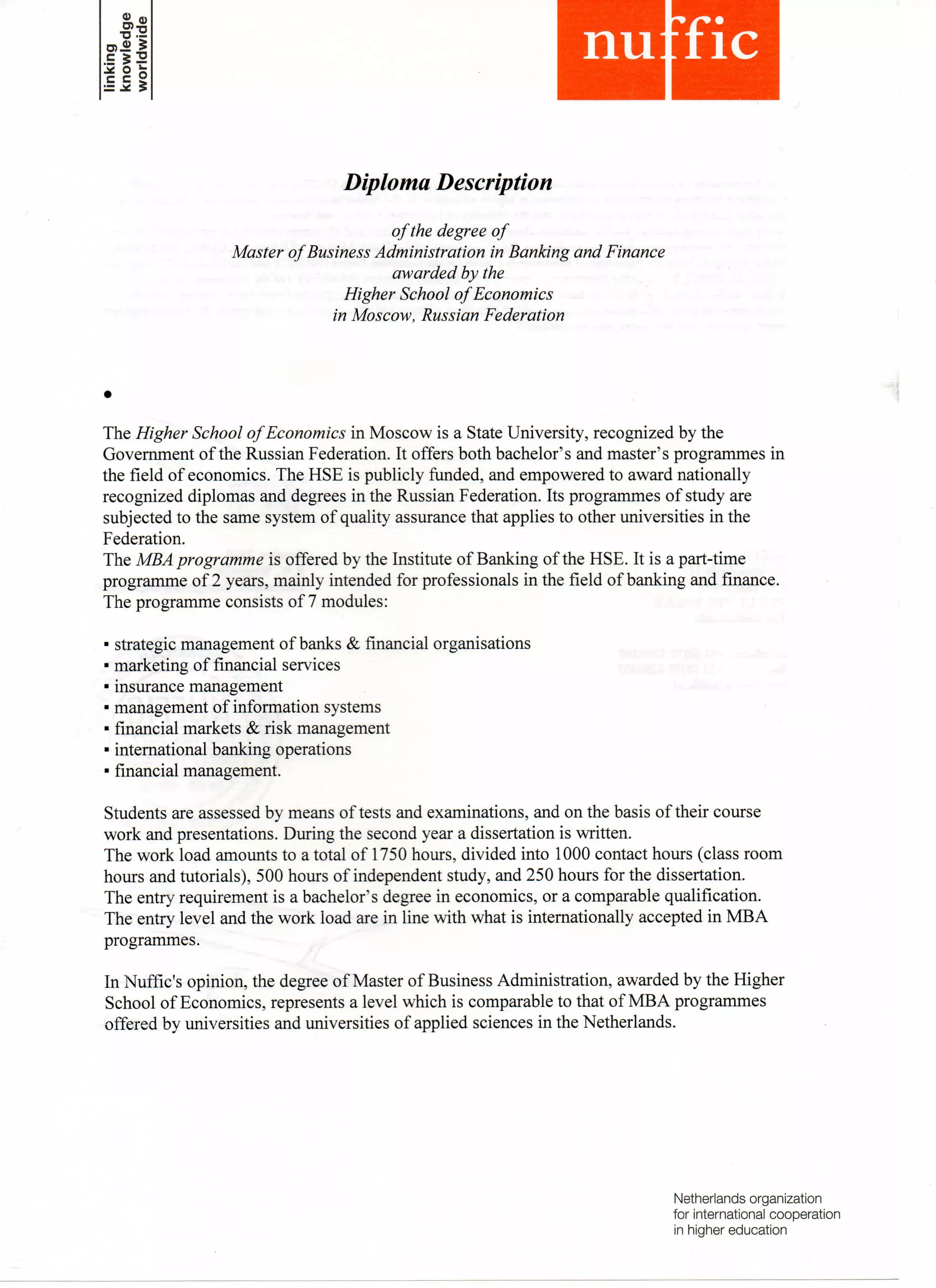 Nuffic certificate | PDF