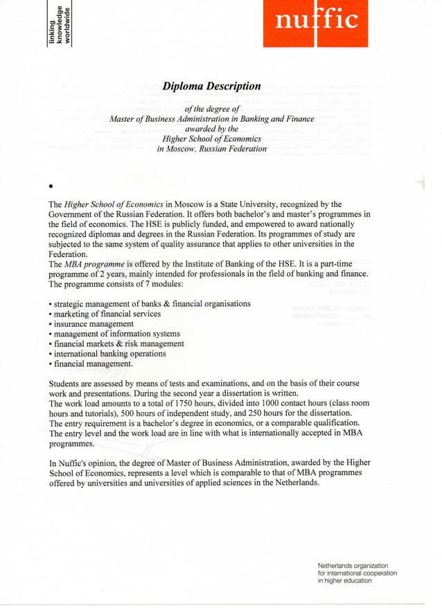 Nuffic certificate | PDF