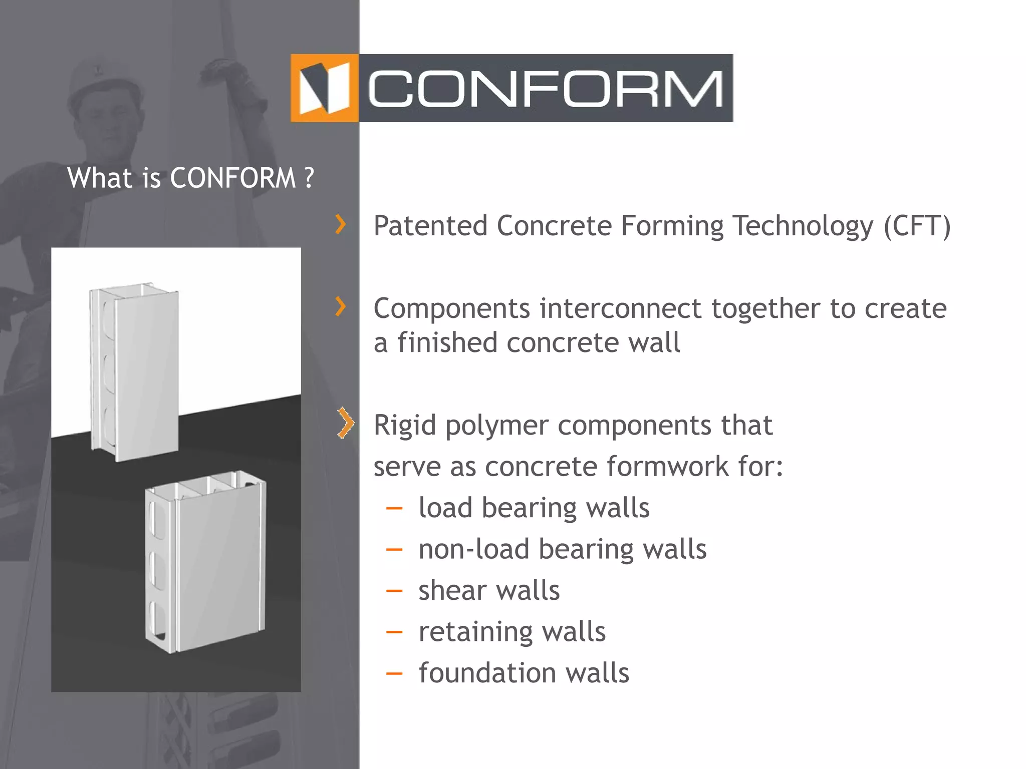 Nuform for non load bearing | PPT