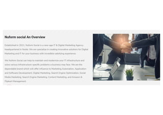 Nuform social profile | PDF