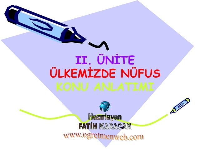 Nufus Ve GöçLer | PPT