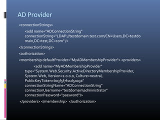 Implementing ASP.NET Role Based Security | PPT