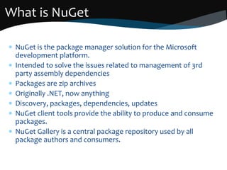 Understanding NuGet implementation for Enterprises | PPT