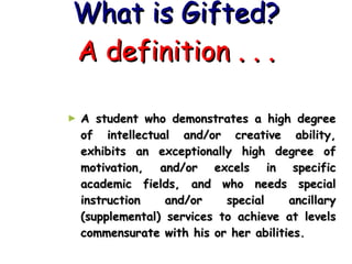 N U Giftedwhite2 | PPT | Special Education | Education