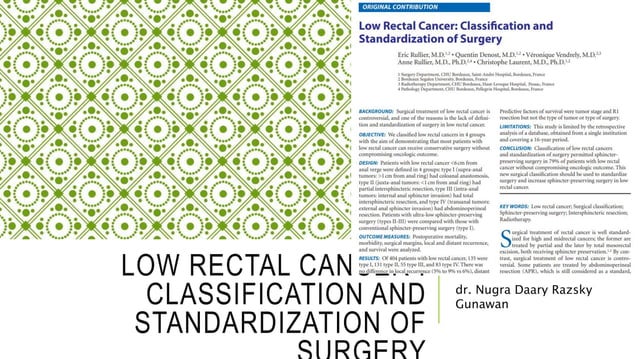 Nugra Daary Razsky Gunawan- Kanker Rektum Distal (Standarisasi dan ...