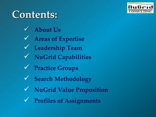 Nu grid consulting overview | PPTX