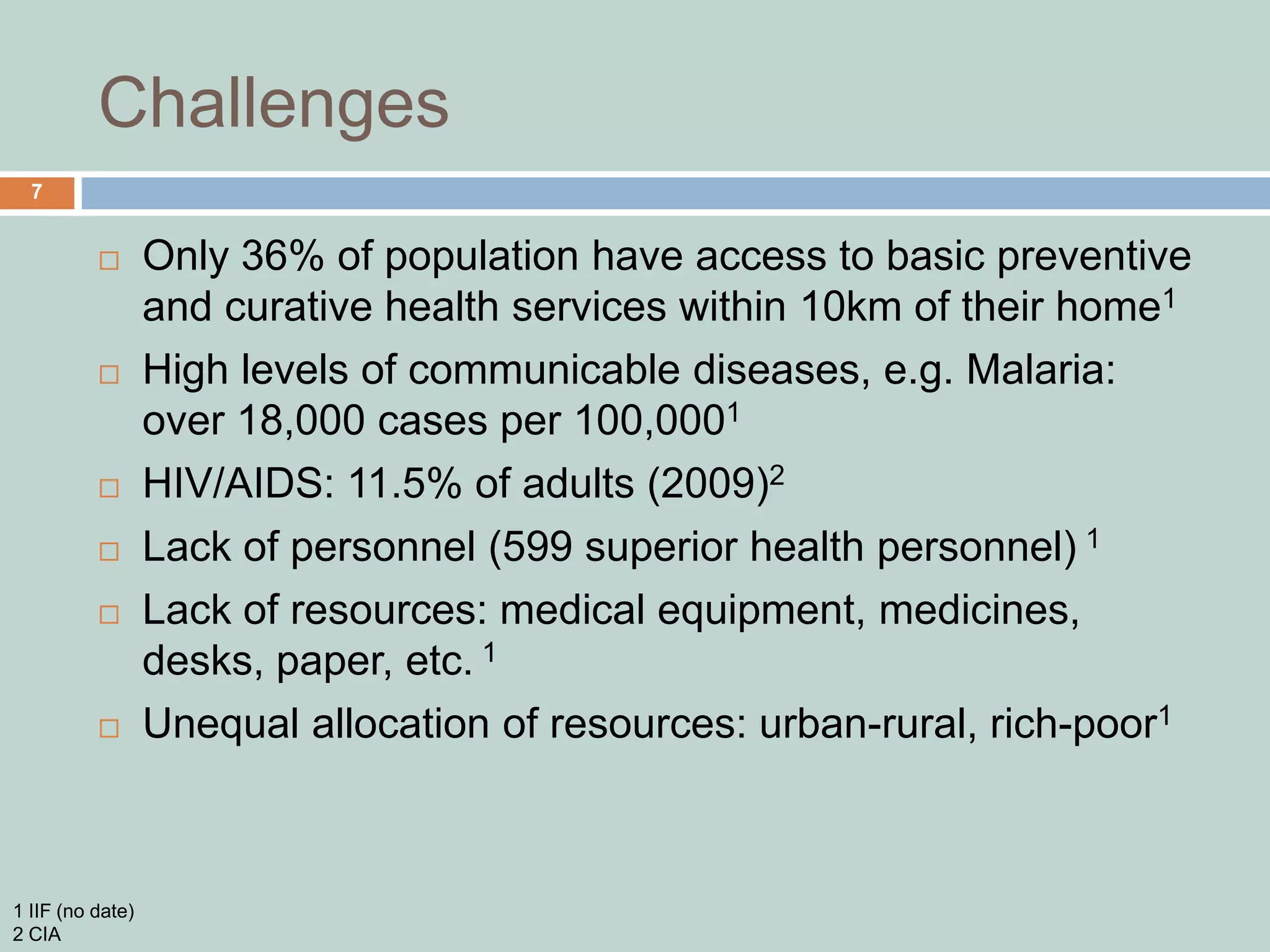 Health Care Systems Evaluation - Mozambique | PPTX