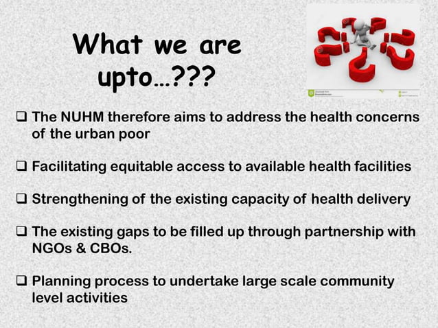 National Urban Health Mission | PPTX