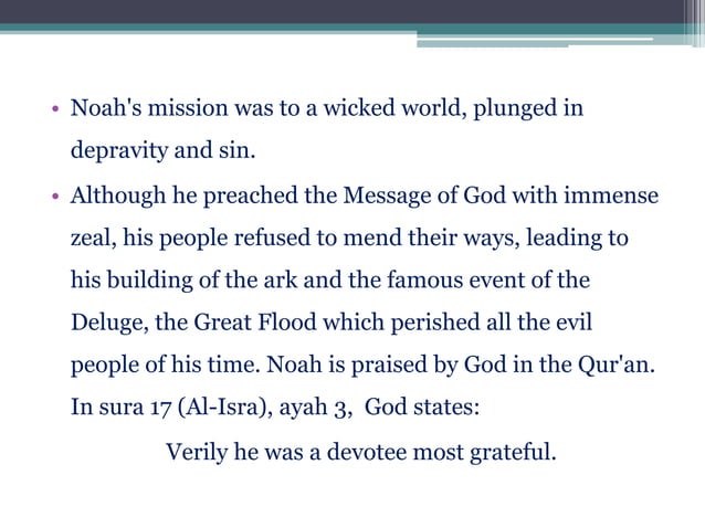 Nuh (p.u.h) | PPT