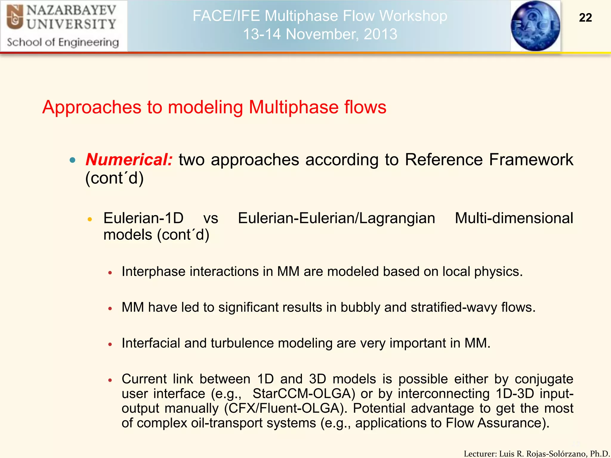 CFD Modeling of Multiphase Flow. Focus on Liquid-Solid Flow | PPT