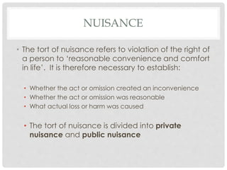 Nuisance | PPTX