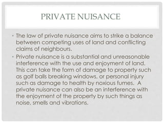 Nuisance | PPTX