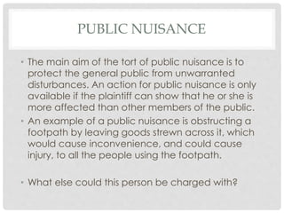 Nuisance | PPTX