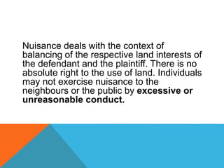 Nuisance | PPTX